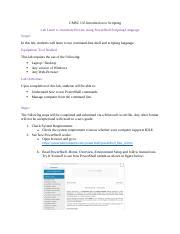 CMSC 135 PowerShell Scripting Lab Guide Course Hero
