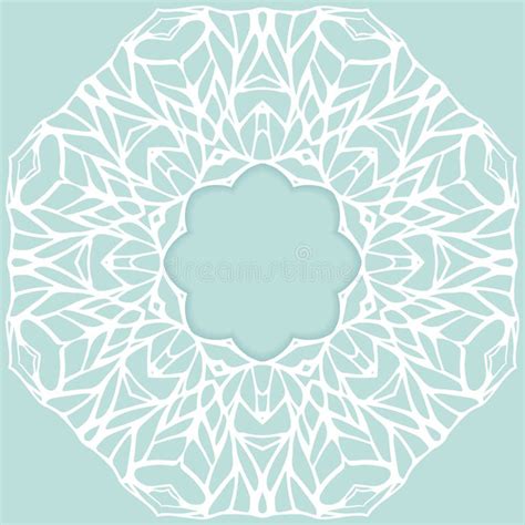 Mosaic Ornamental Lace Frame Abstract Background Stock Vector Illustration Of Graphic Floral