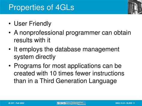 Ppt Fourth Generation Languages And Or Extensions To Sql Powerpoint