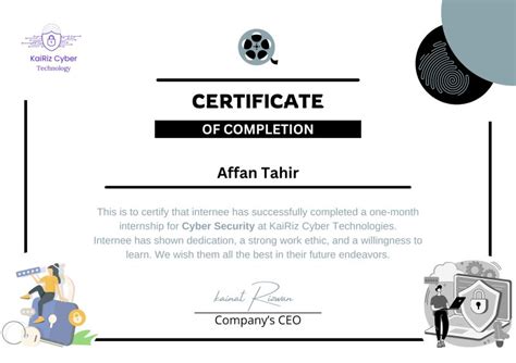 Affan Tahir On Linkedin Cybersecurity Internship Learningjourney Careergrowth