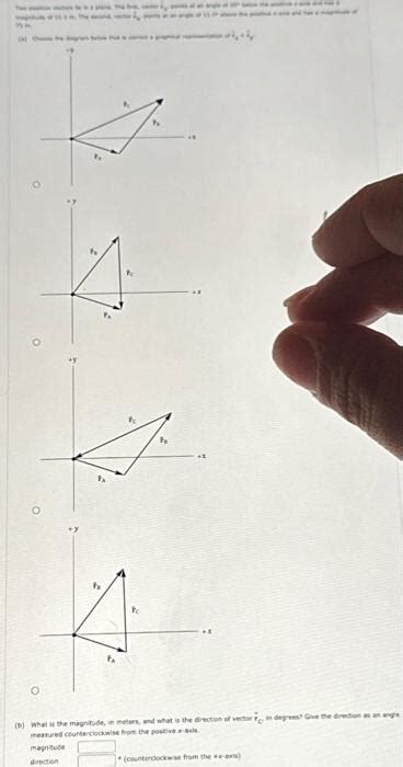 Two Position Vectors Lie In A Plane The First