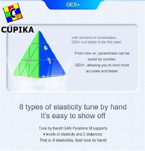 Jual Rubik Pyraminx Gan Pyraminx M Magnetic Stickerless Standard