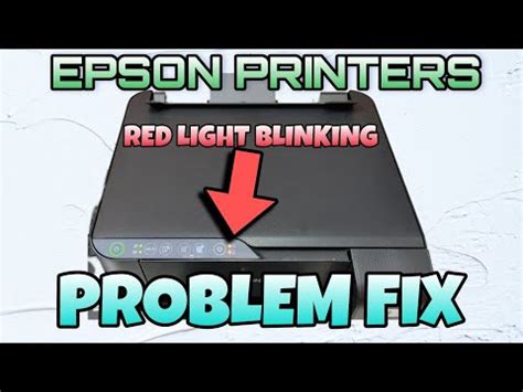 How To Fix Light Blinking On Epson L L Issue Fix Of Red Light Blinking Of Epson Printer