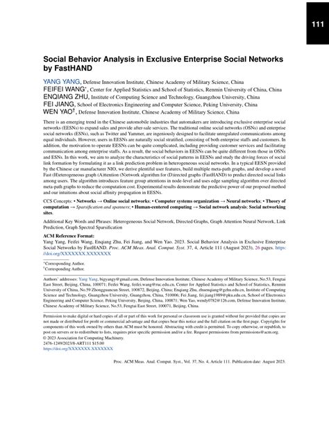 Pdf Social Behavior Analysis In Exclusive Enterprise Social Networks