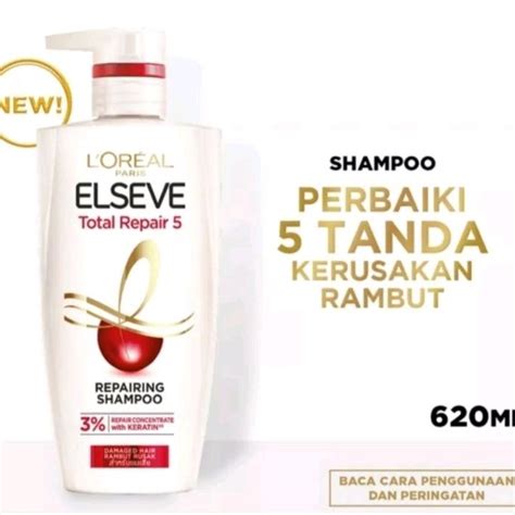 Jual Loreal Paris Elseve Total Repair 5 Shampo 280 Ml 450 620 Ml