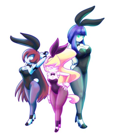 Rule 34 3girls Android Breasts Bunny Ears Bx 016 Vix Cleavage Cyborg