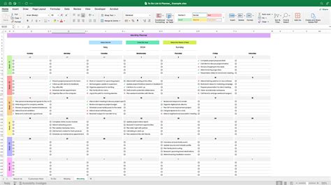 To Do List Excel Template