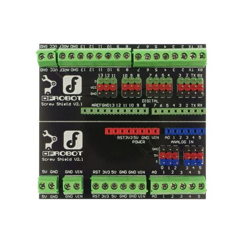 Gravity Screw Shield V2 Module With Screw Connectors For Arduino Kamami On Line Store