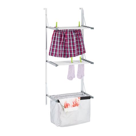Relaxdays Séchoir De Porte à Suspendre 38 M Pliable étendoir à