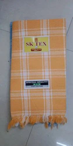 200 Gsm Cotton Gamcha Bath Towel 30x60 Inches At ₹ 100piece In Salem