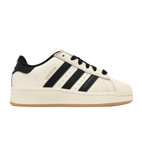 Adidas 休閒鞋 Superstar Xlg 厚底 增高 女鞋 米白 黑 膠底 愛迪達 Id5698推薦 遠傳friday購物