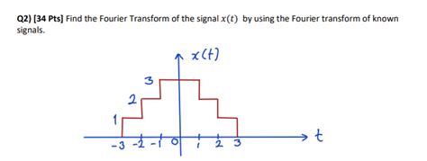 Solved Q Pts Find The Fourier Transform Of The Signal Chegg