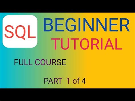 SQL Tutorial Full Database Course For Beginner YouTube