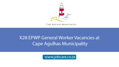 X28 EPWP General Worker Vacancies At Cape Agulhas Jobcare