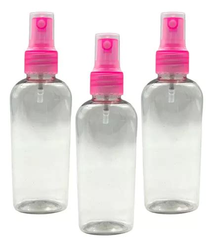 Envase Atomizador Color Botella Oval 60 Ml Plastico Pet X 15
