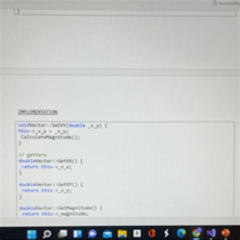 Solved Cpp A Vector Overloads Accessibility M In This Chegg