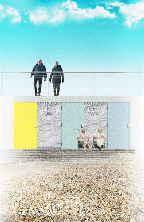 Colourful Beach Huts Will Double As Coastal Defence Wall