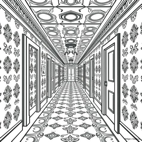 Backrooms Coloring Pages Esle