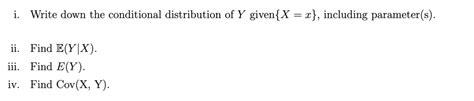 Solved For Each Of The Following Pairs Of Random Variables X