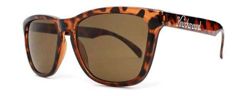 Glossy Tortoise Shell Premium Sunglasses With Amber Lenses By Knockaro