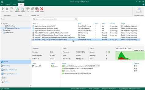 Backup Job In Veeam Backup And Replication Veeam Plug Ins For