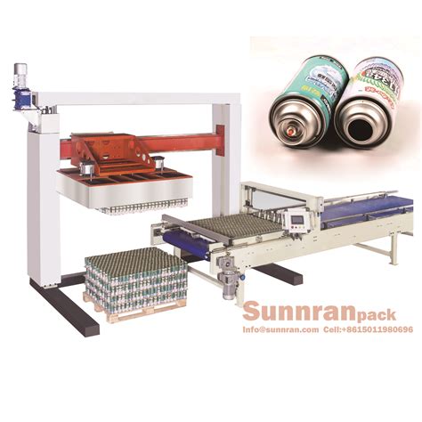 Low Level Empty Can Palletizer For Aerosol Can 380volt 50hz Ce Certificate