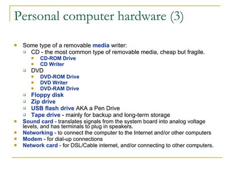 00 Hardware Of Personal Computer V1 1 Ppt