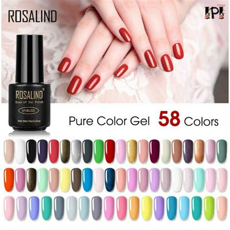 1 20 Kuteks Gel Kutek Gel Nail Polish Rosalind Pengering Kuteks
