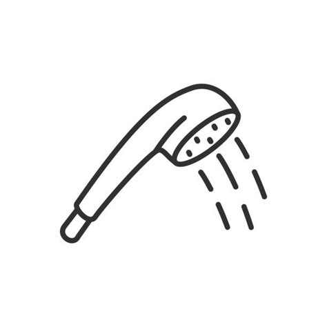180 Black Shower Head Stock Illustrations Royalty Free Vector