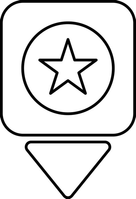 Map Pointer With Star Places Optimization Vector Art At Vecteezy