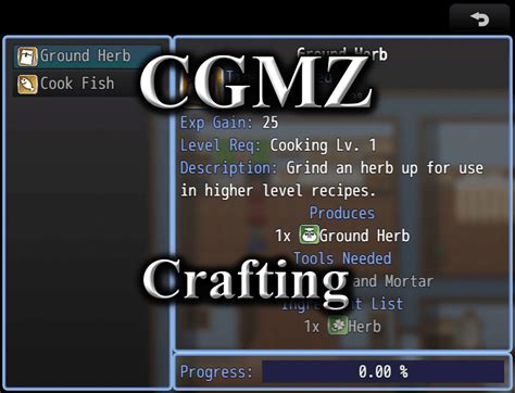 Cgmz Crafting Rpg Maker Forums