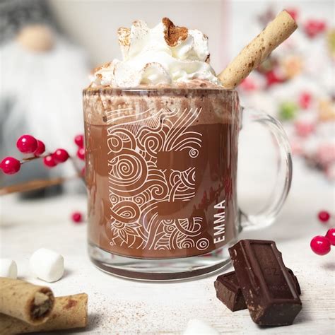 Engraved Glass Mugs Etsy