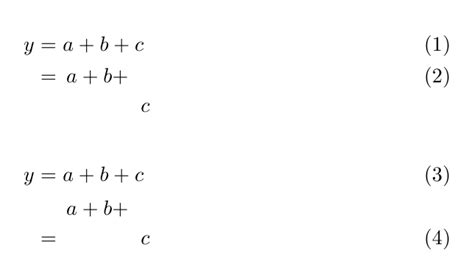 Amsmath Multlined In Align Enviromnent Alignment Of And Equation Numbering TeX LaTeX