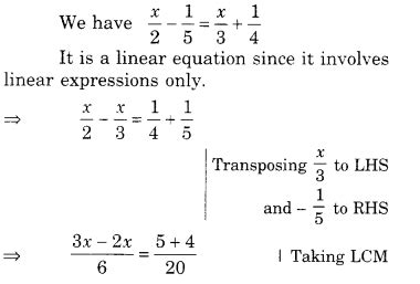 Ncert Solutions For Class Maths Chapter Linear Equations In One Variable Ex