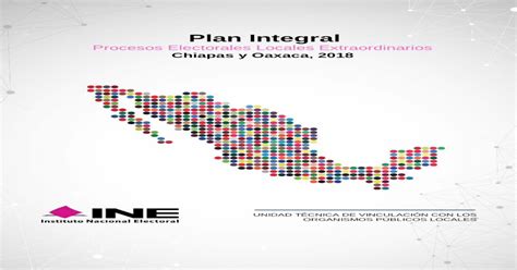 Plan Integral Instituto Nacional Electoral · Los Calendarios De