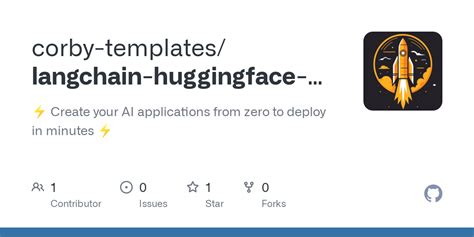 GitHub Corby Templates Langchain Huggingface Chatbot Create Your