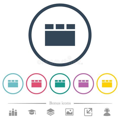 Horizontale Van Labels Voorzien Lay Out Vlakke Kleurenpictogrammen In