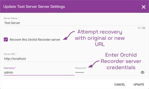 Edit Orchid Recorder Settings Orchid Hybrid Fusion VMS Administrator Guide 23 12
