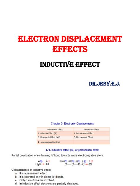 Electron Displacement Effect Pdf