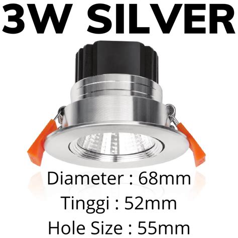 Jual Lampu Sorot Plafon Cob Spot Light Led Daya W W W Garansi Shopee Indonesia