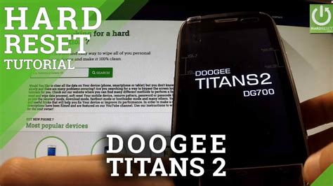 Hard Reset DOOGEE DG Titans How To Factory Reset YouTube