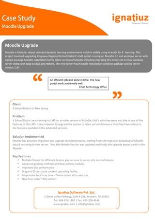 Moodle Upgrade Pdf