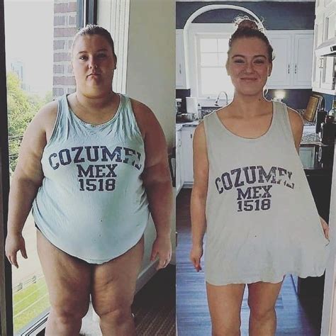 Weight Loss Transformation Woman Motivational Successfully Weight Loss