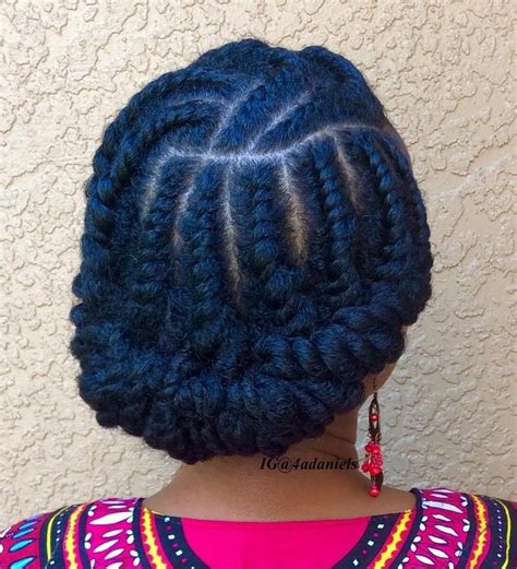 60 Easy Protective Hairstyles For Natural Hair To Try Asap Flat Twist