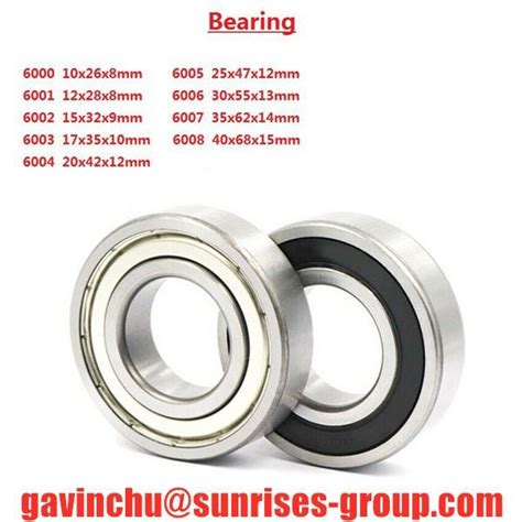 6003 2RS Deep Groove Ball Bearing - China 6003 2RS Deep Groove Ball ...
