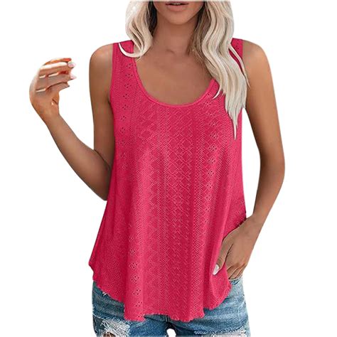 Bnaln Vest Tops For Women 2024 Summer Casual Sleeveless Vests Cute
