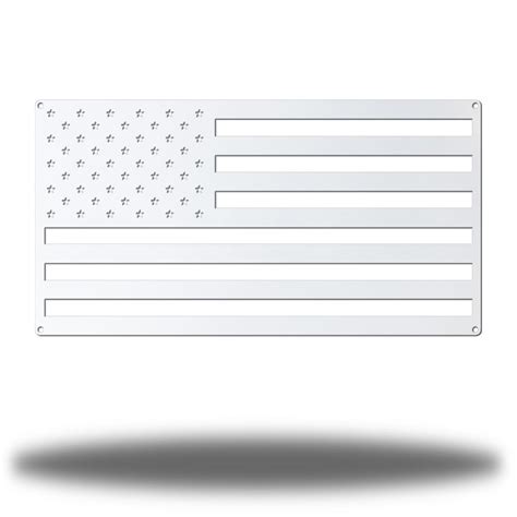 American Flag Rectangle Metal Wall Art Décor