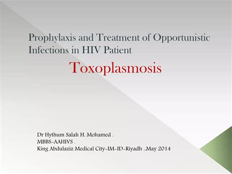 Prophylaxis And Treatment Of Opportunistic Infections In Hiv Patients Ppt