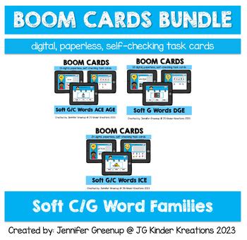 Soft C Soft G Boom Cards Bundle By JG Kinder Kreations TPT
