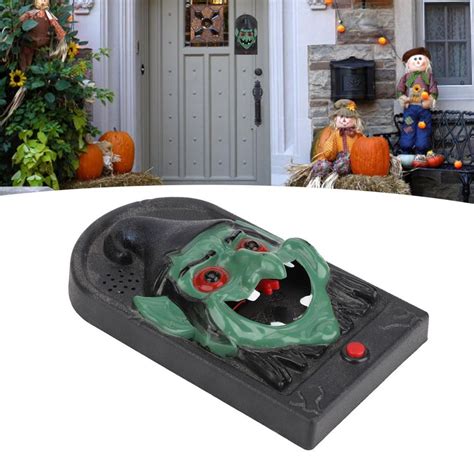 Jijaka Halloween Horror Doorbell With Light Sound Decoration Prop For Bar Haunted House Escape